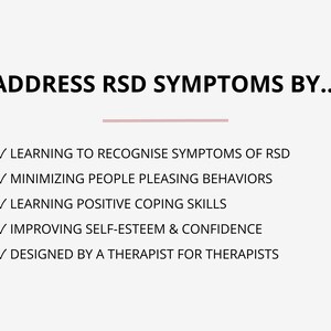 RSD Management Guide: Self-esteem & People Pleasing Worksheets (PDF ...