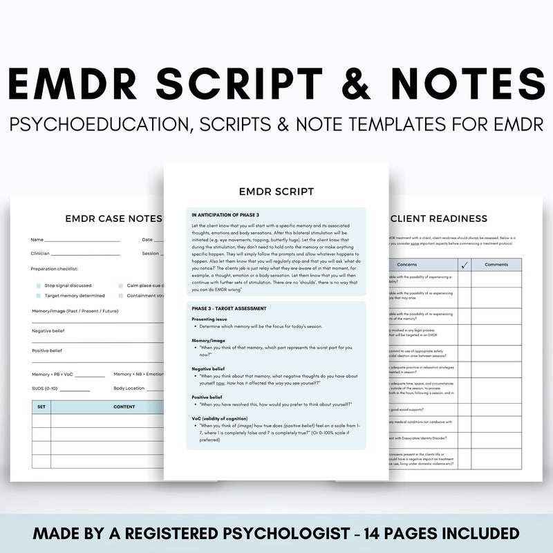Emdr Script and Notes - Etsy