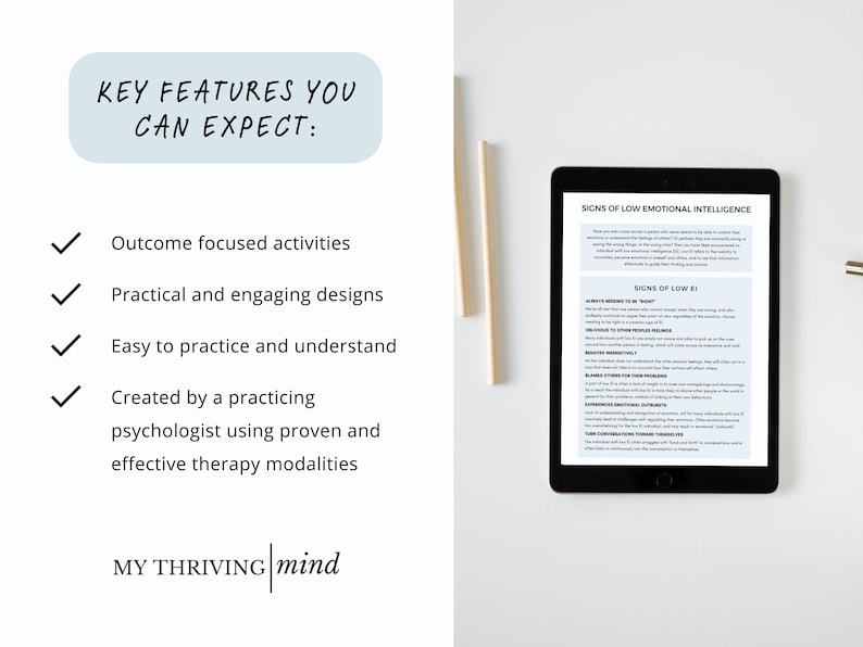 Emotional Intelligence Worksheets, Sitting With Emotions and Improving ...