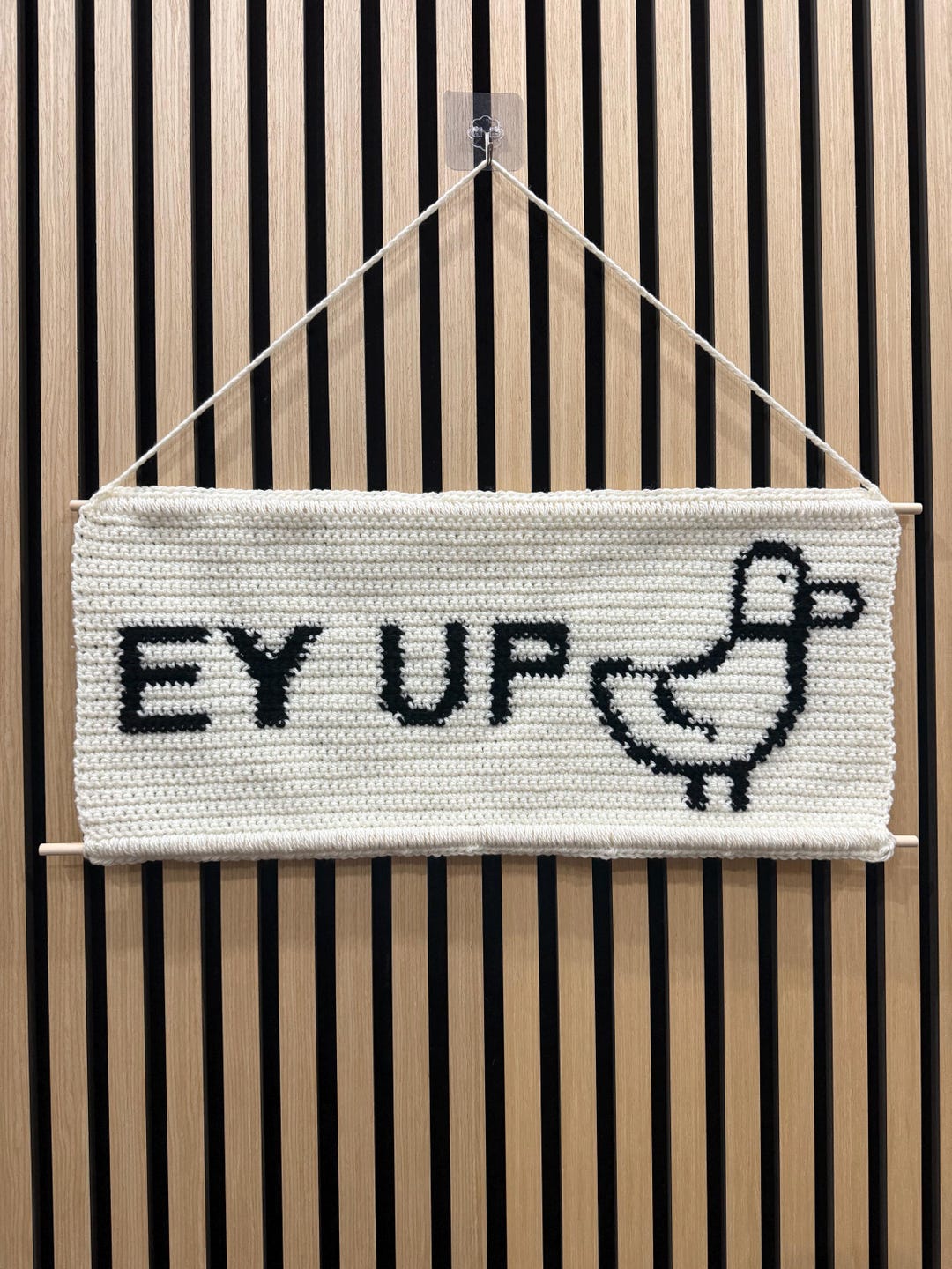 Ey up Duck Tapestry Crochet PDF Pattern | British Phrase Wall Art ...