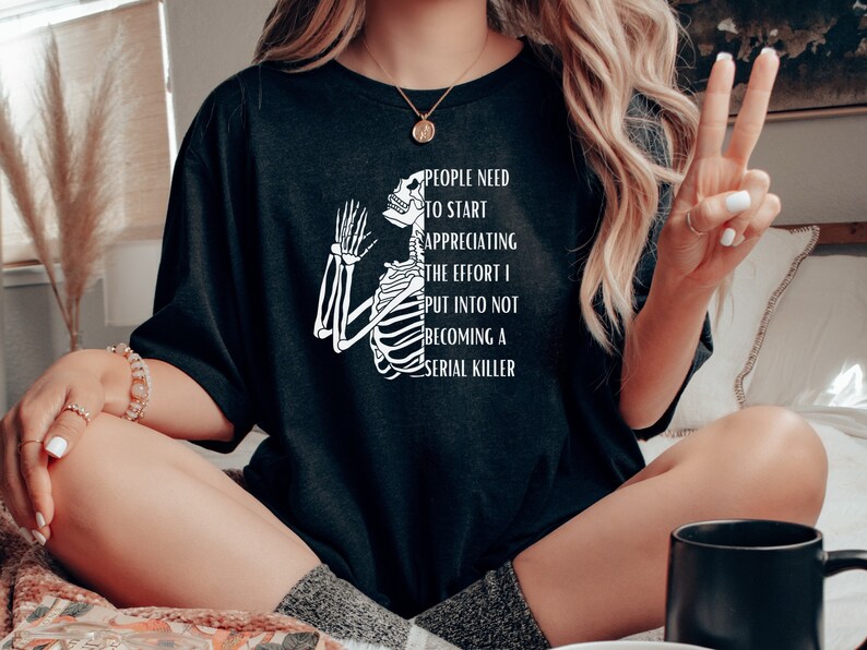 Becoming a Serial Killer T-shirt, Murder Mystery, True Crime Shirt ...