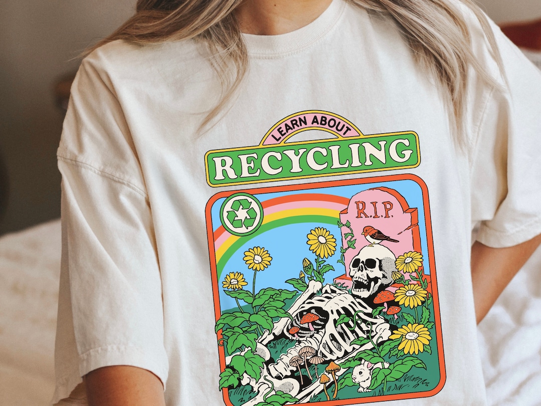 Learn About Recycling Comfort Colors Tshirt, Horror, Horror Tshirt ...