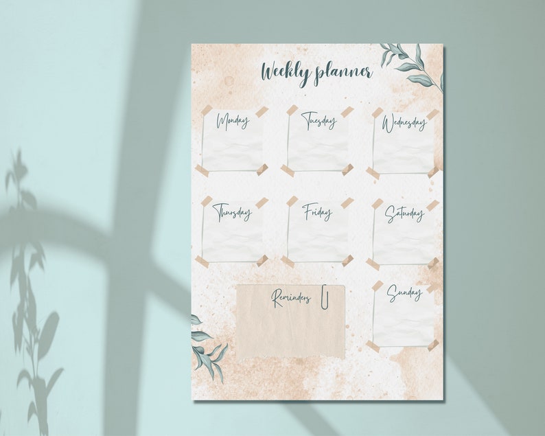 6 Printable Planners, Aesthetic Monthly, Weekly, Daily Planner 2023 ...