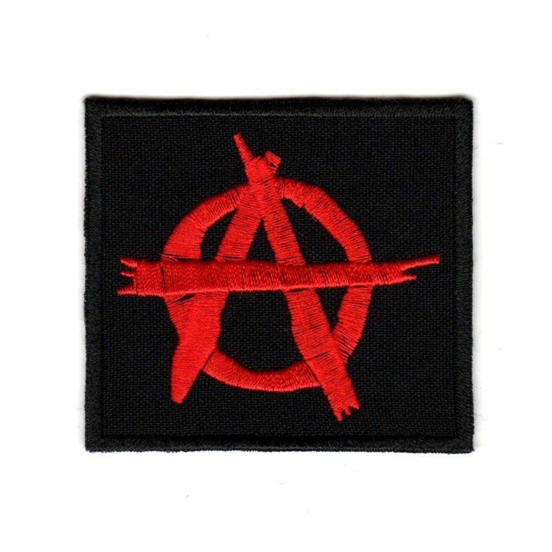 Anarchy Symbol Emblem Flag Patch Punk Rock Music Biker - Etsy