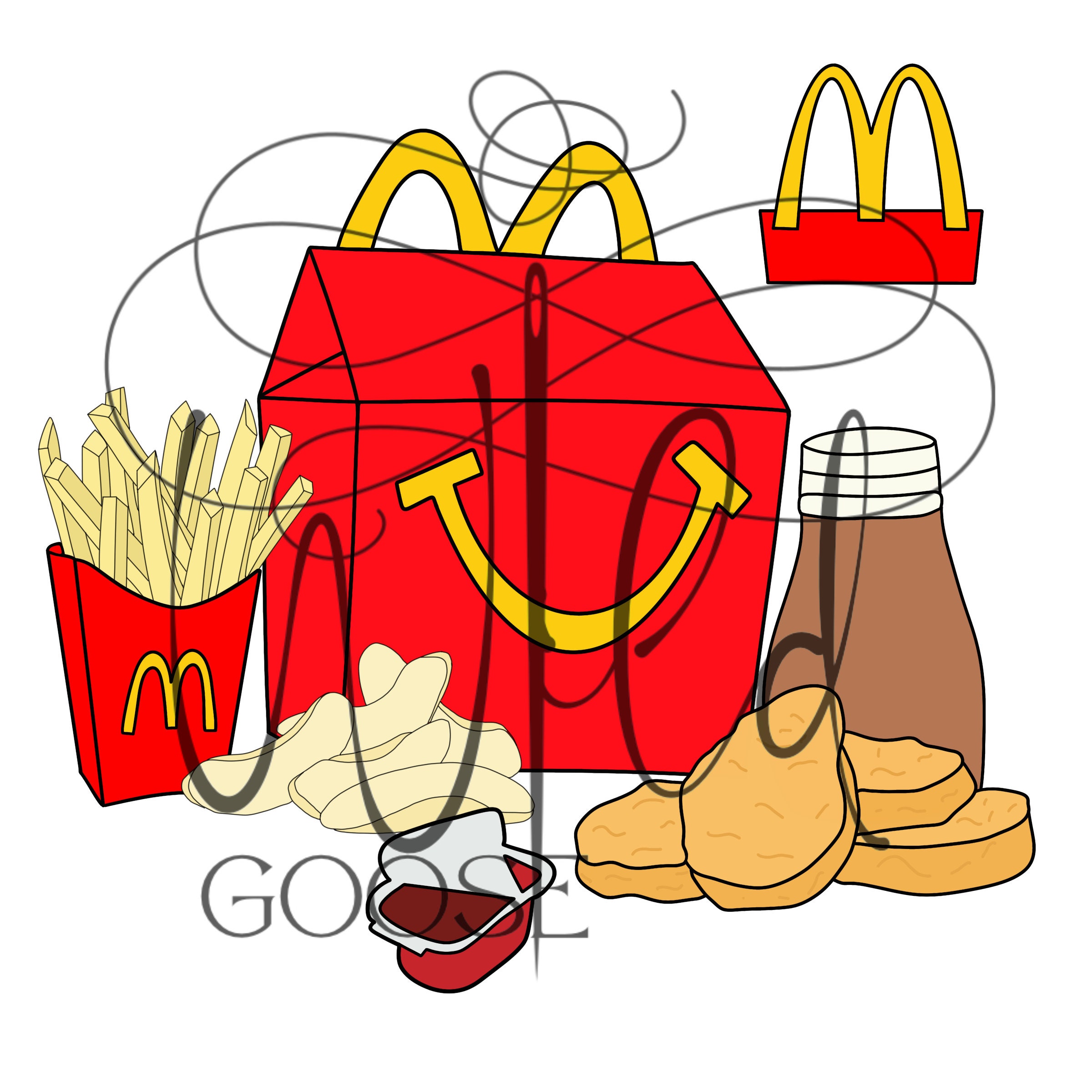 Mcdonalds Happy Meal Clipart