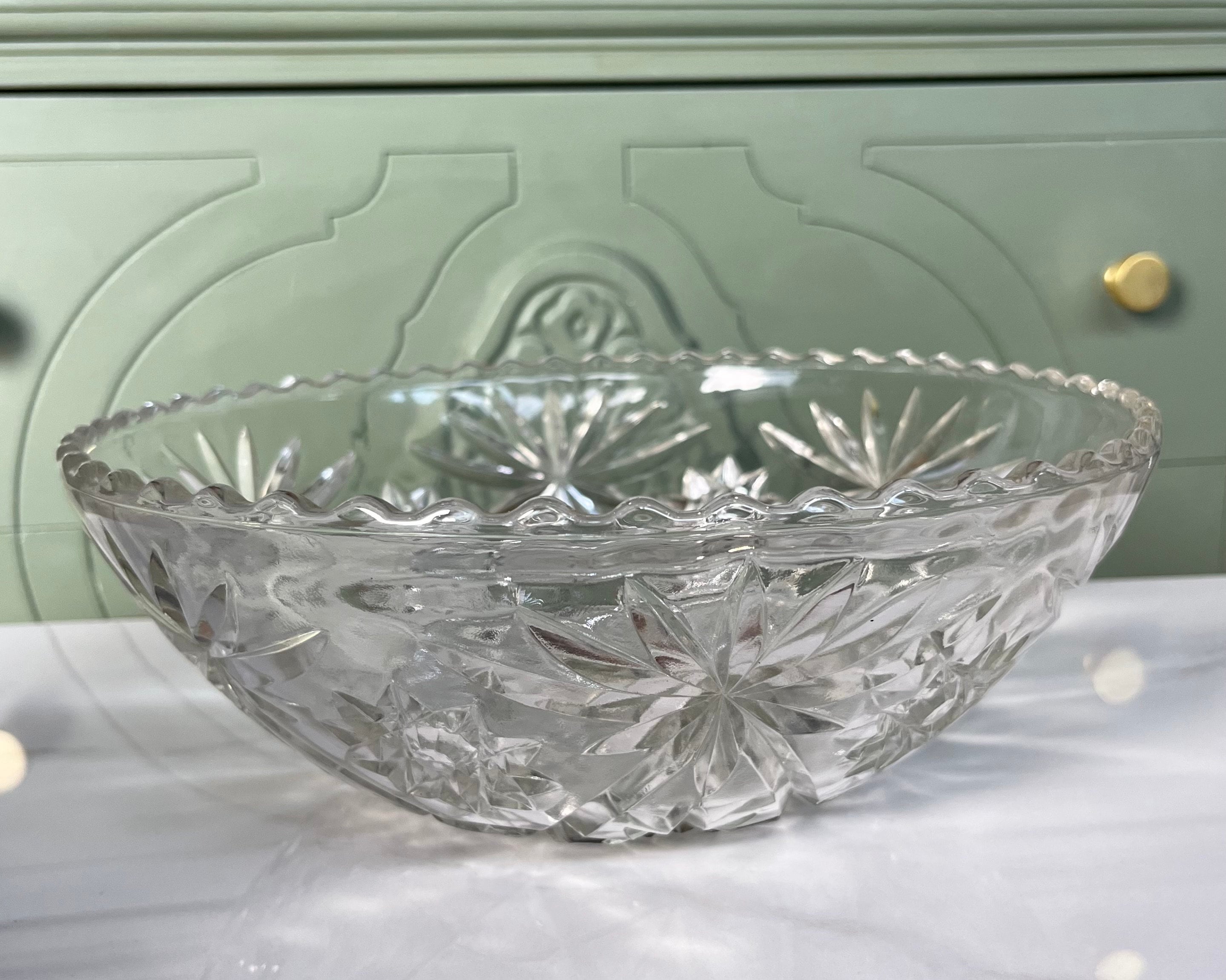 Vintage Anchor Hocking Prescut Star of David Glass Serving Bowl - Etsy