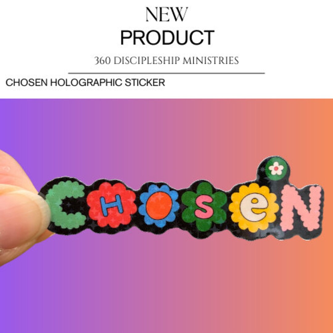 You Are CHOSEN Holographic Sticker Chosen for Love Chosen - Etsy