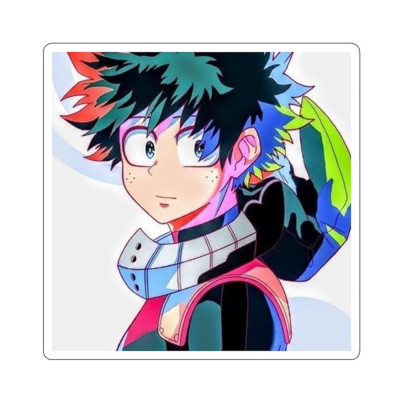 My Hero Academia Deku Kiss-cut Stickers - Etsy