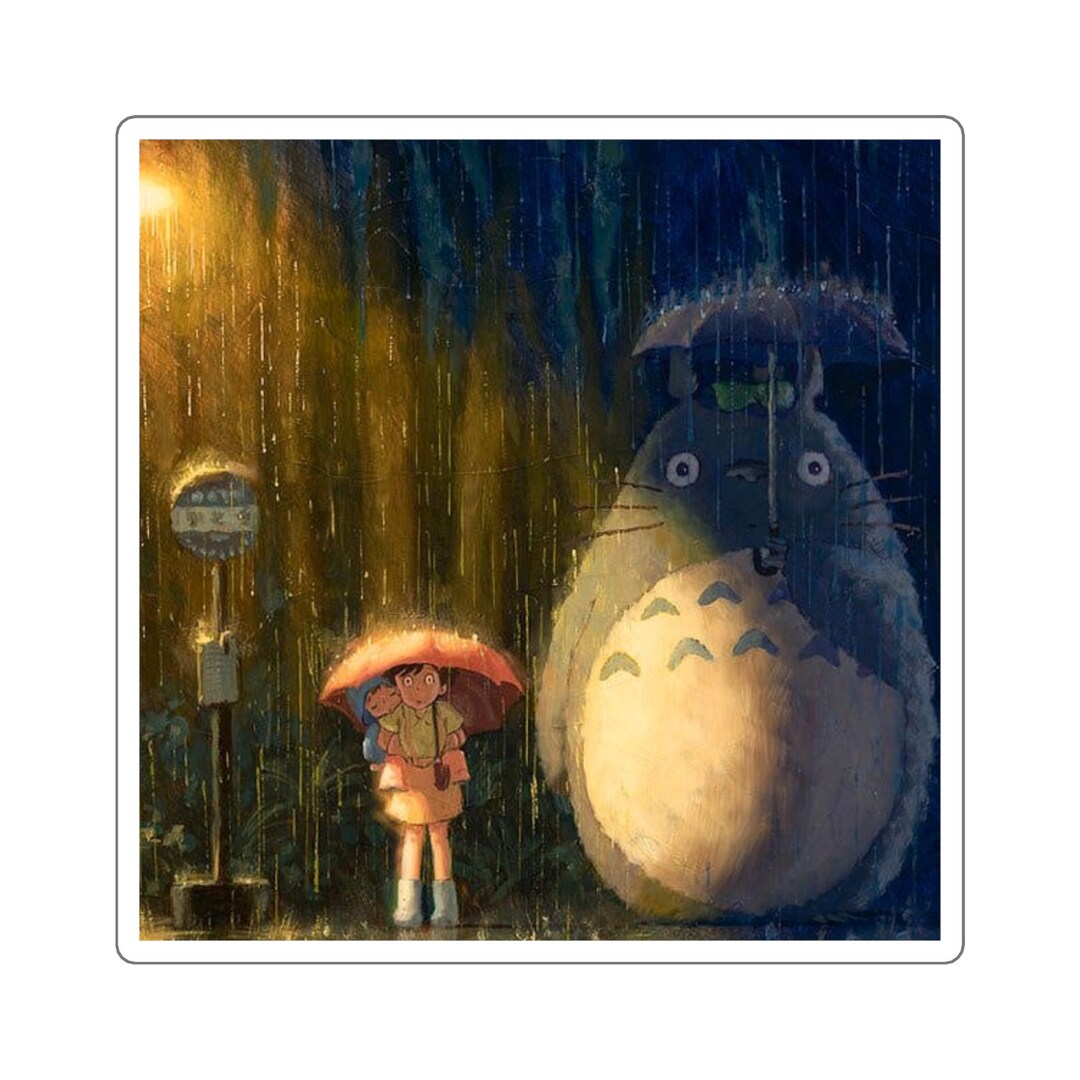 My Neighbor Totoro Square Sticker - Etsy