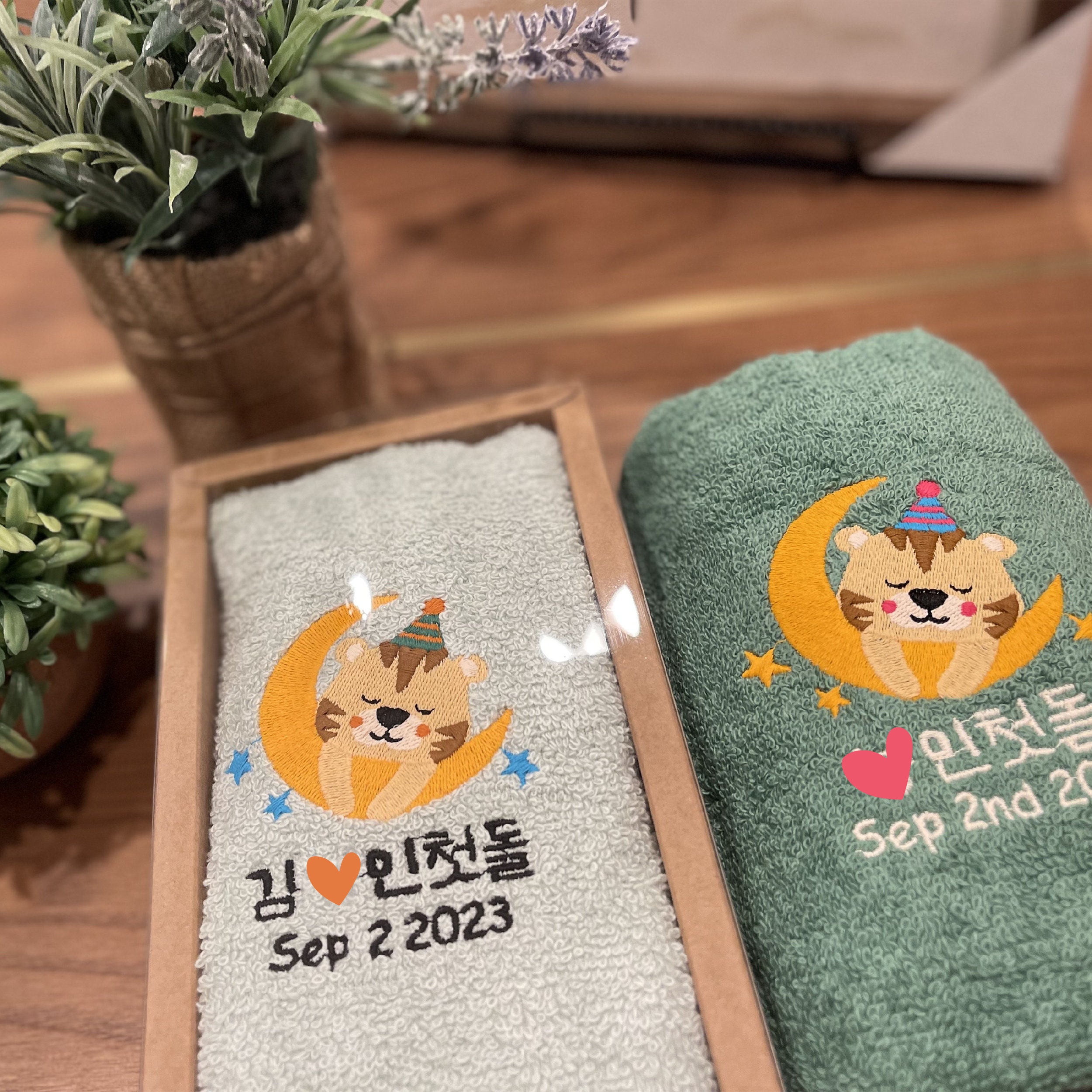 Dohl 돌 답례품 1st Year Birthday Gift Dol Favor Embroidery Gift ...