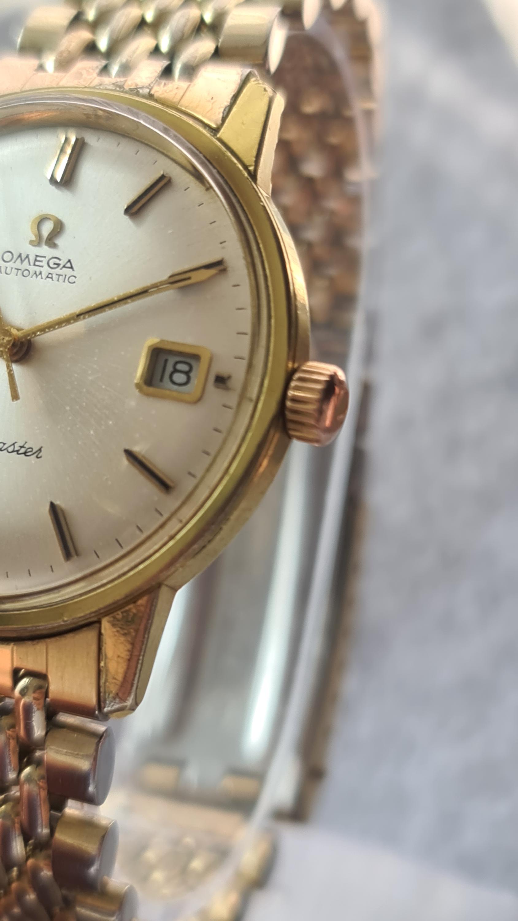 1967 Mens OMEGA SEAMASTER 24 Jewel 565 Automatic Beads of Rice Bracelet ...