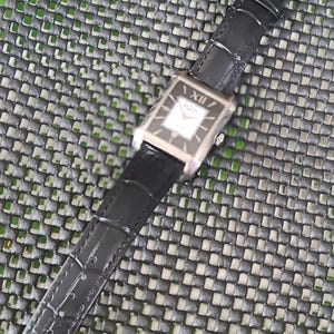 Mens Vintage ROTARY ELITE Tuxedo Dial Quartz Tank Wristwatch With Date ...