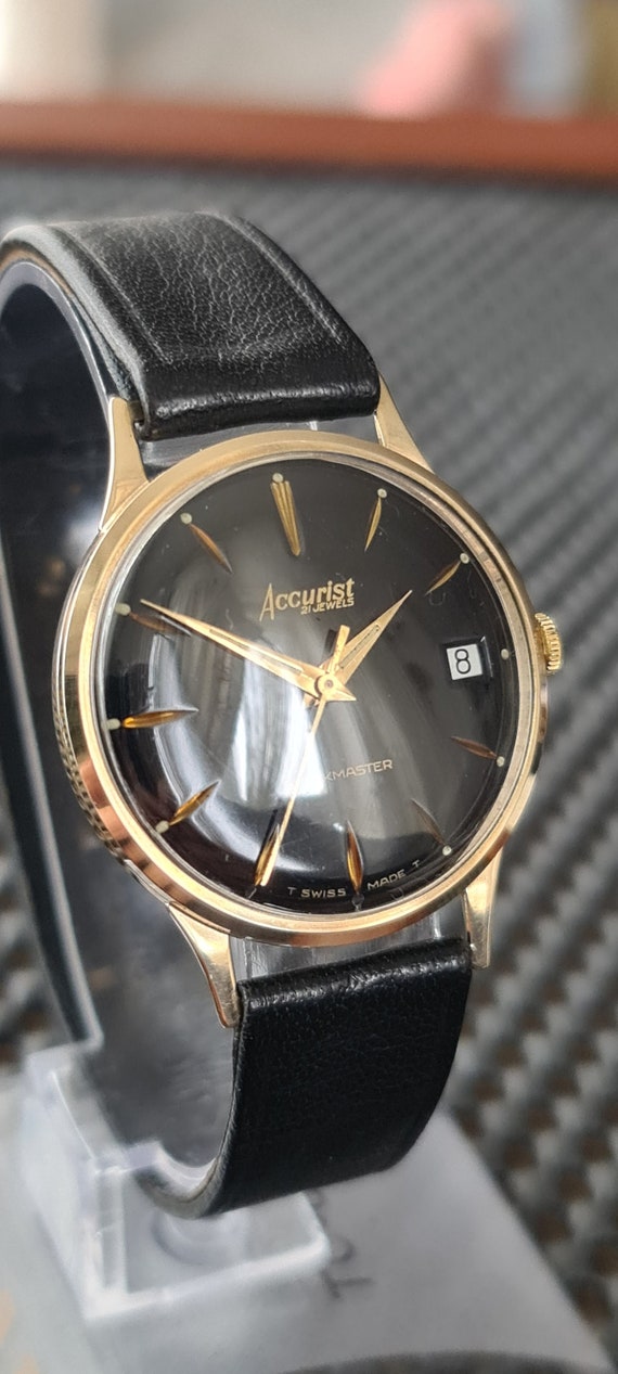 Vintage ACCURIST 21 Jewel Men's Wristwatch Automatic … - Gem