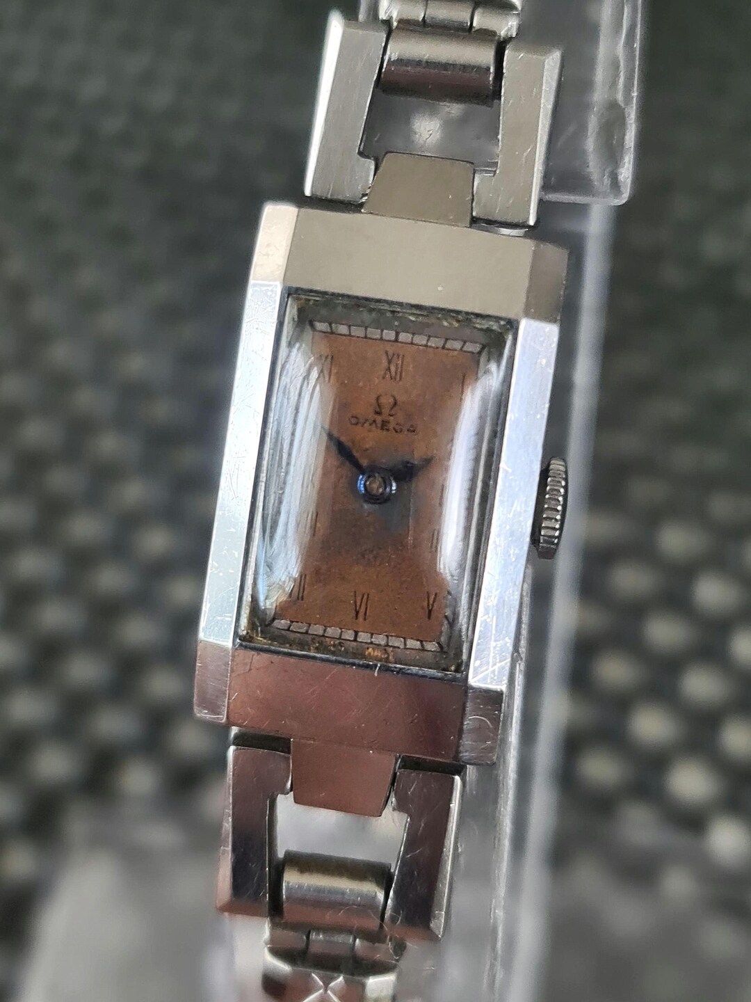 1920s Art Deco Ladies OMEGA Swiss Made Stainless Steel Mechanical Tank ...