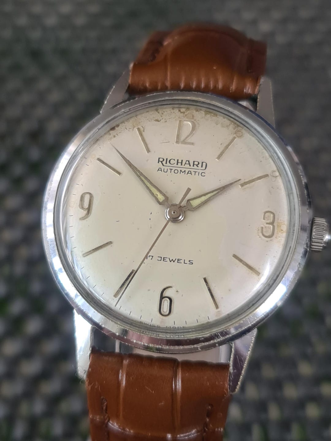 Mens Vintage RICHARD 17 Jewel Incabloc Swiss Made AS 1700 Automatic ...