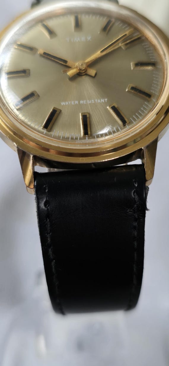 1976 Men's Vintage Gold Plated TIMEX MARLIN Mechanica… - Gem
