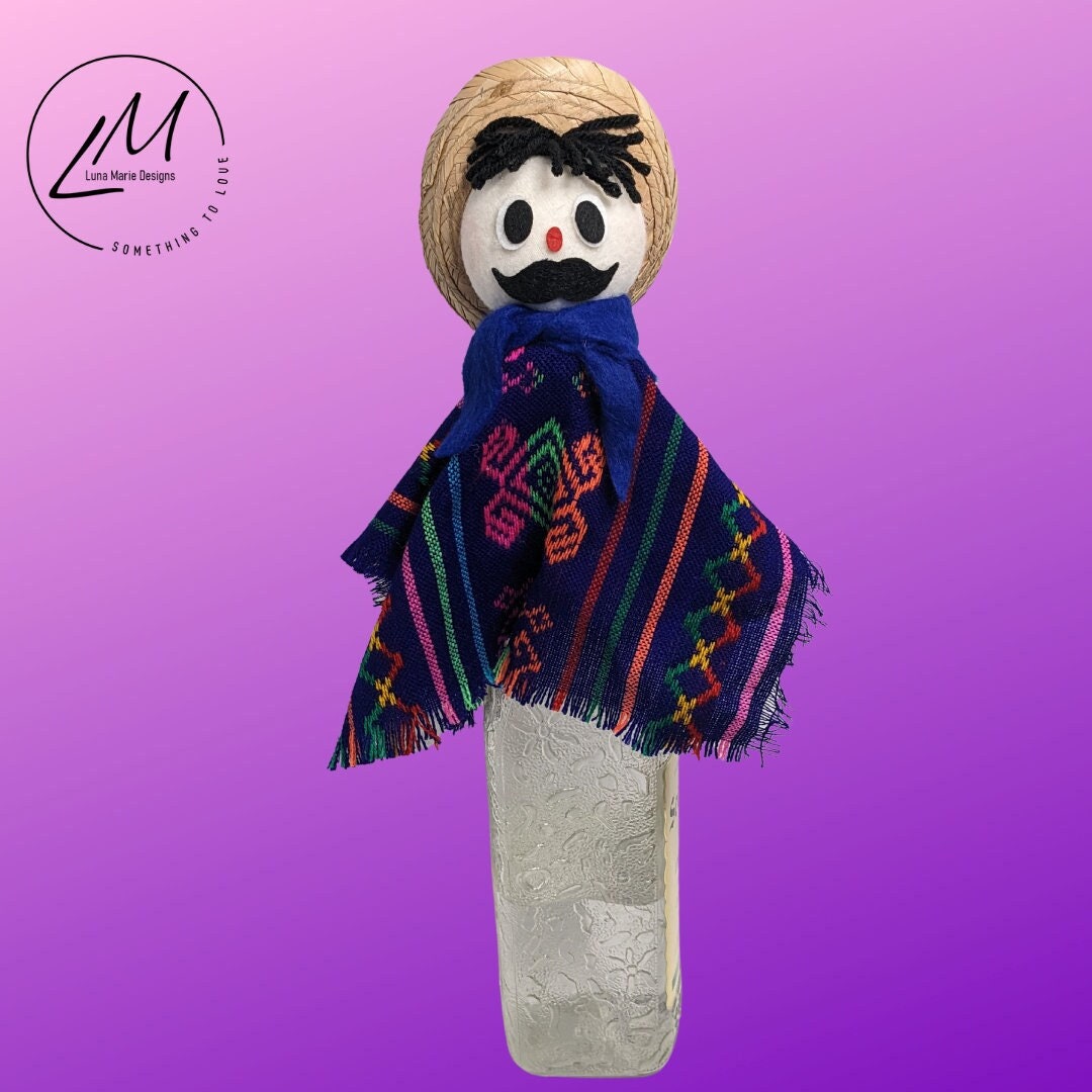 Handmade Free Standing Doll/wine Bottle Cover/puppet - Gabo 0006 - - Etsy