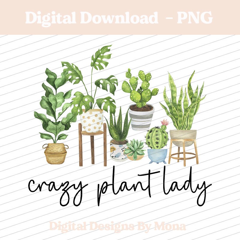 Plant Lady Png - Etsy
