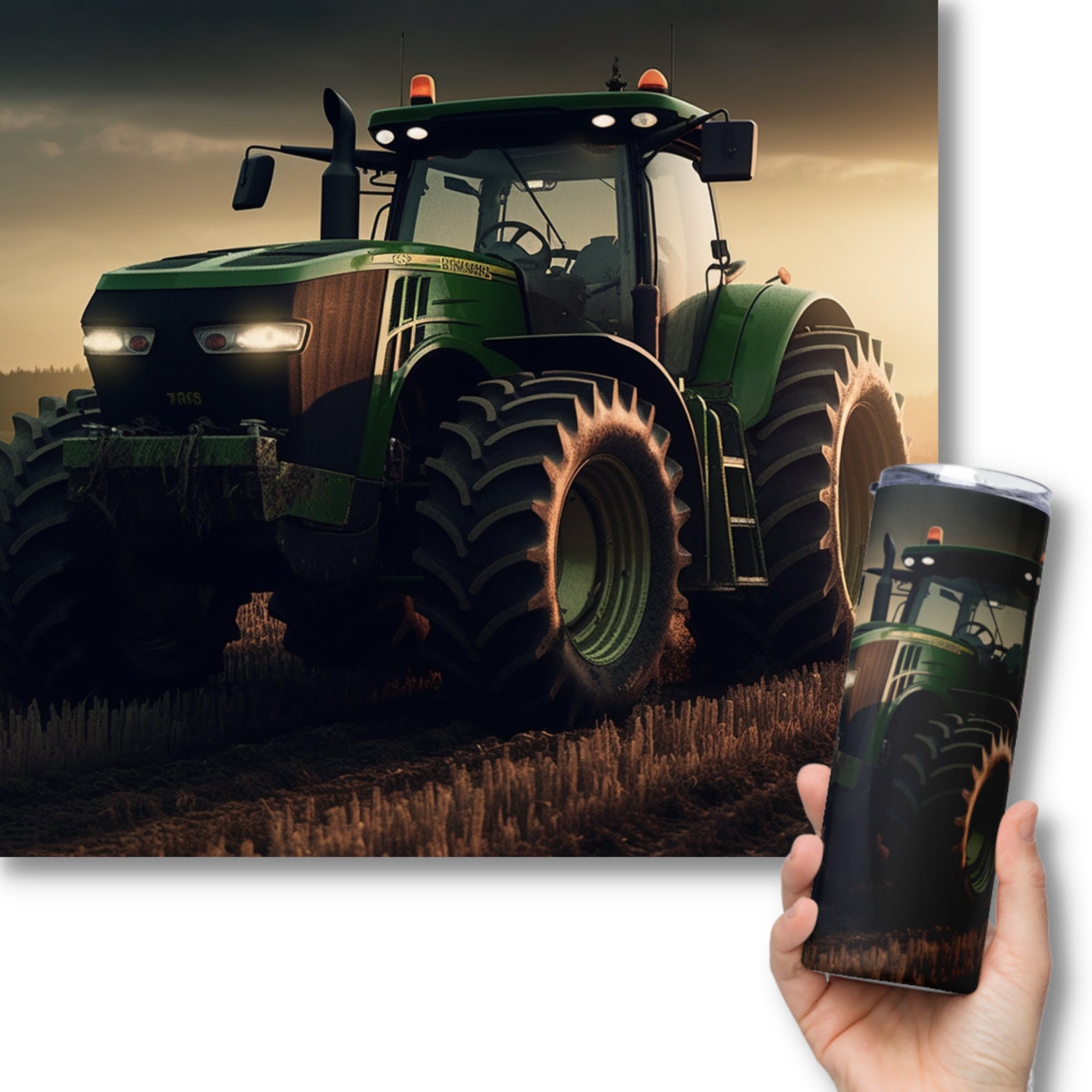 Farm Tractor Tumbler, Farm Tumbler Wrap, Tractor Tumbler Wrap, Tractor ...
