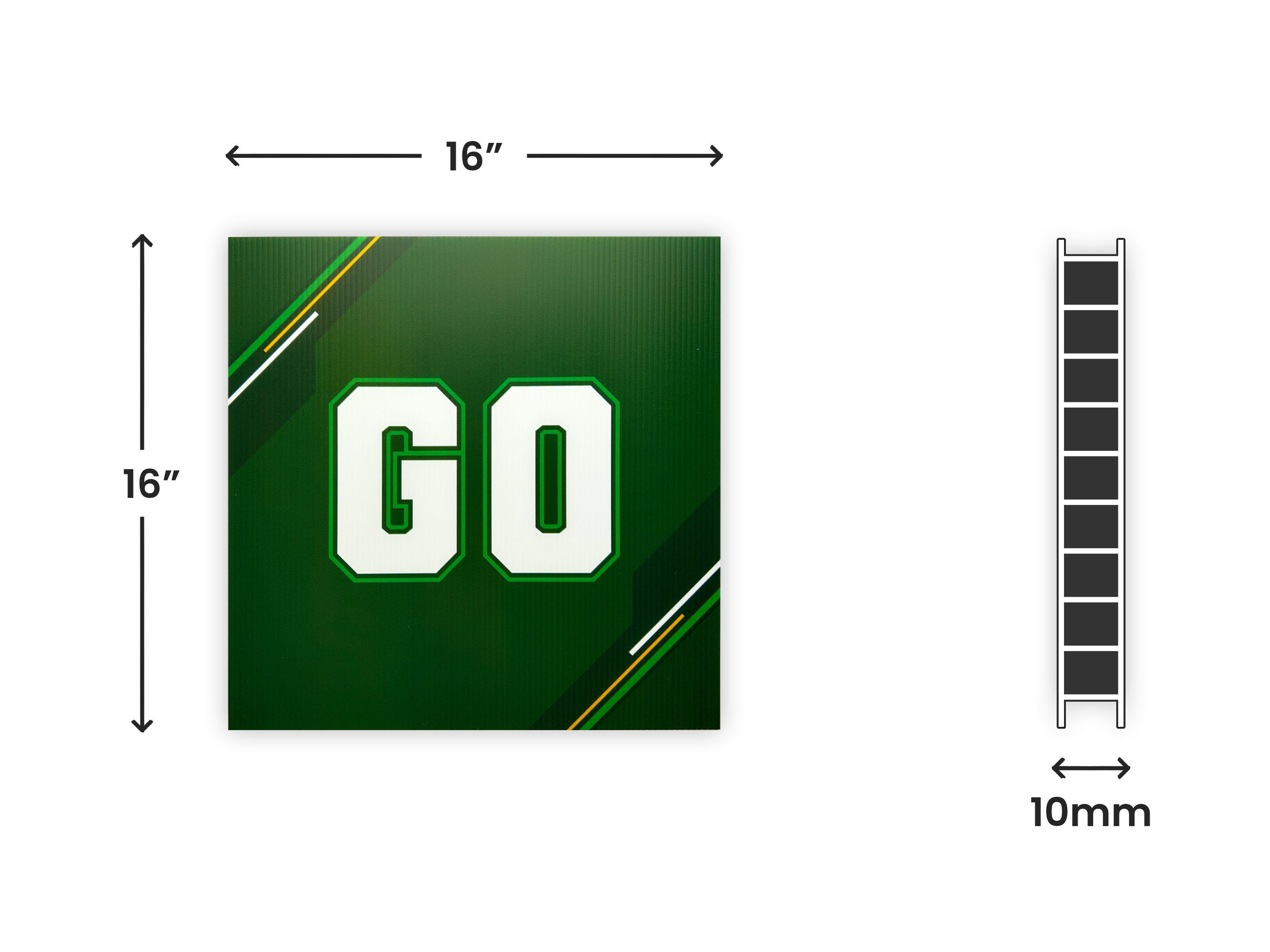 Square Cheerleading Sign (10mm Corrugated) - Etsy