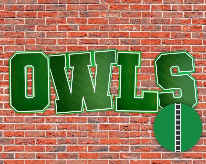 Offense/defense PVC Cheer Sign - Etsy