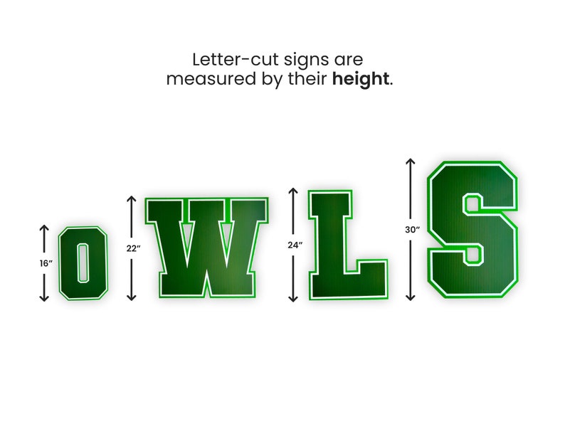 Letter-cut Cheerleading Sign (4mm Corrugated) - Etsy