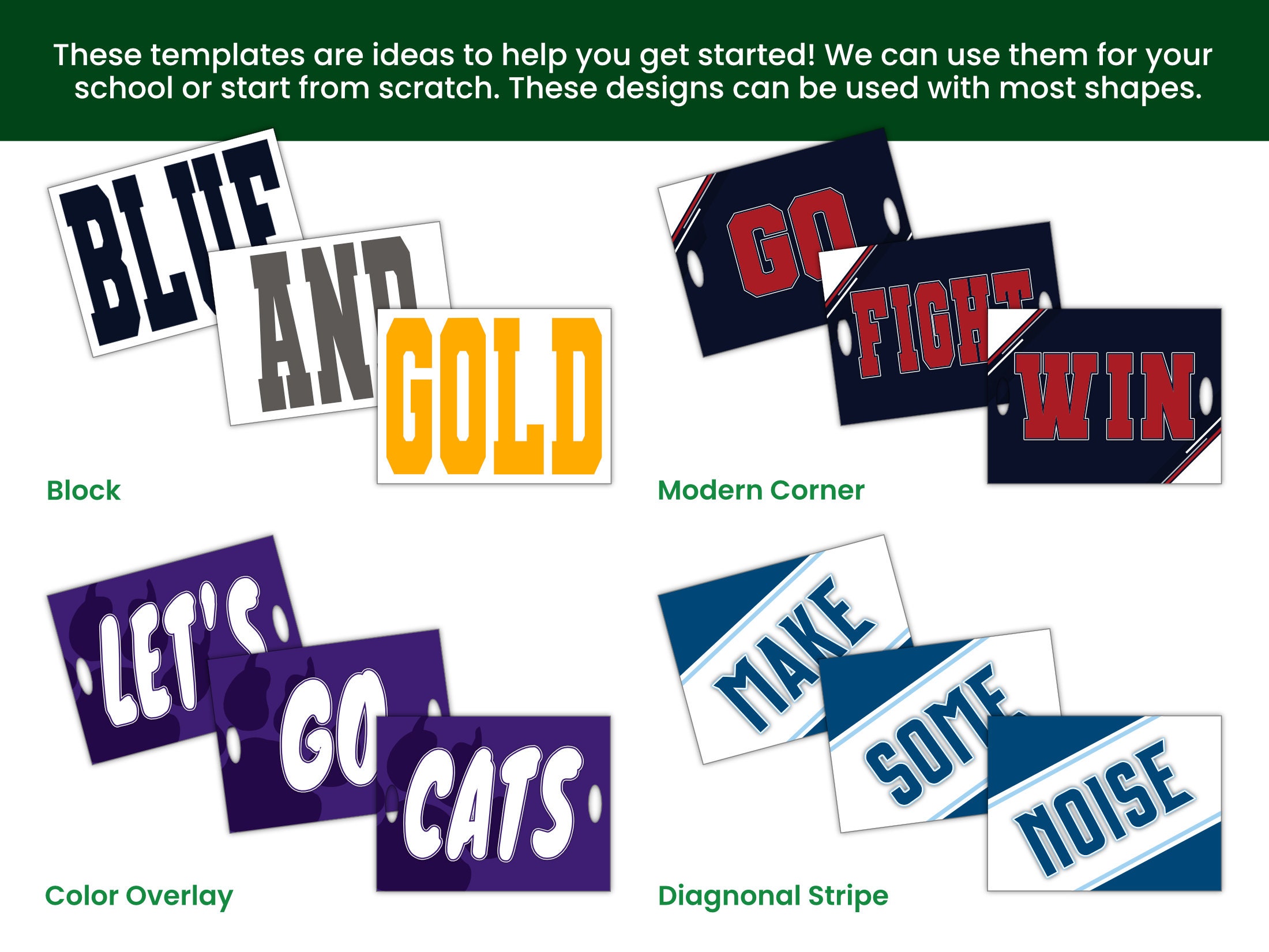 Square Cheerleading Sign (10mm Corrugated) - Etsy