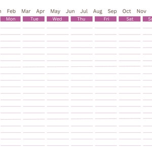 Weekly Planner Time Block Landscape Layout Printable | Habit Tracker ...