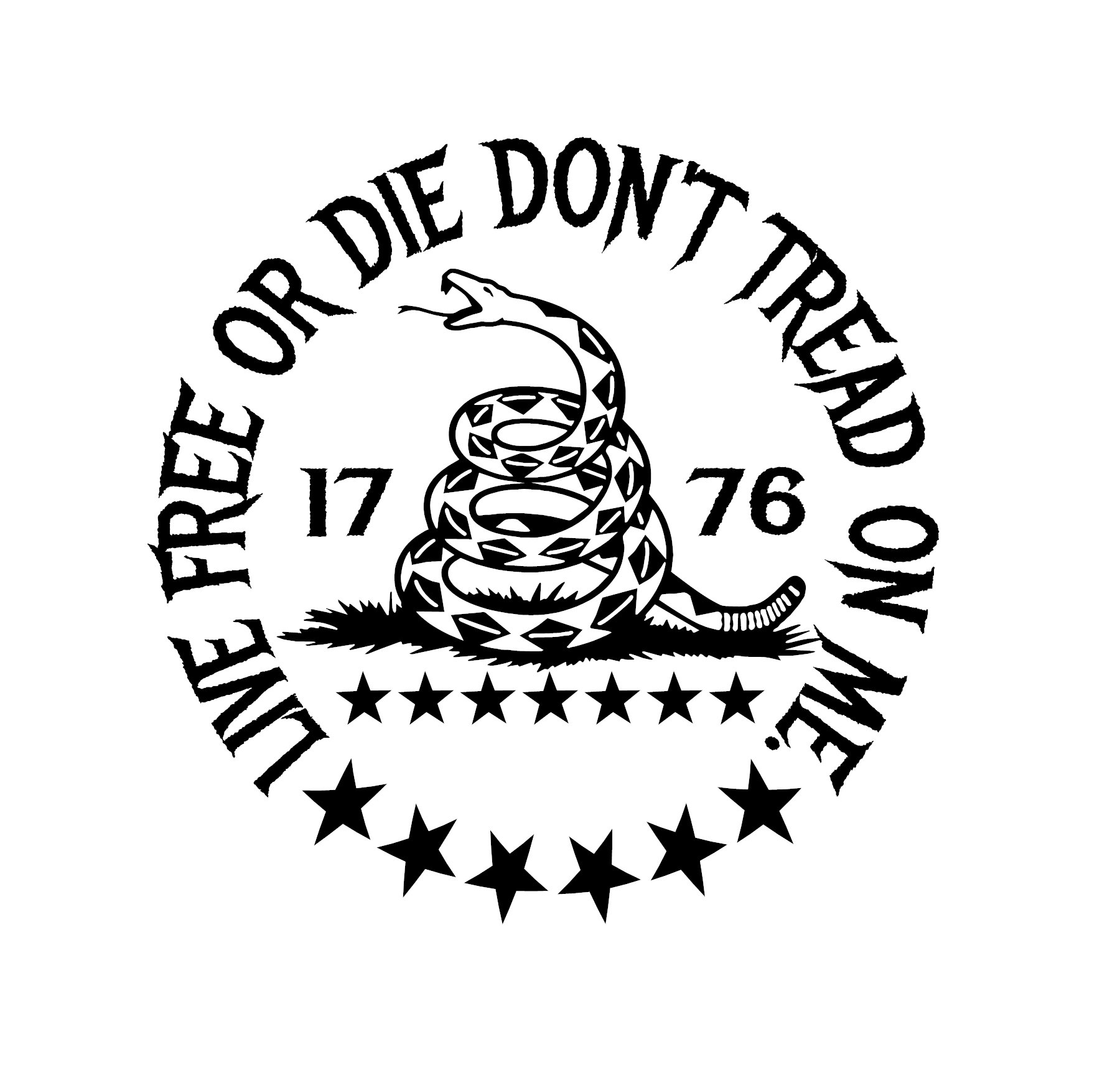 Premium don't Tread on Me SVG Design for Cutting Machines Customizable ...