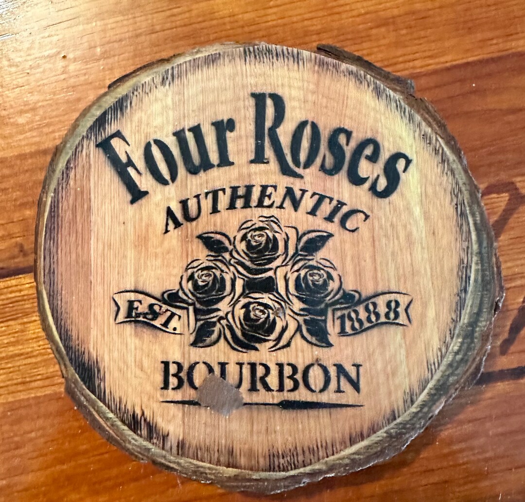 Bourbon Coaster Set - Four Roses Bourbon - Etsy