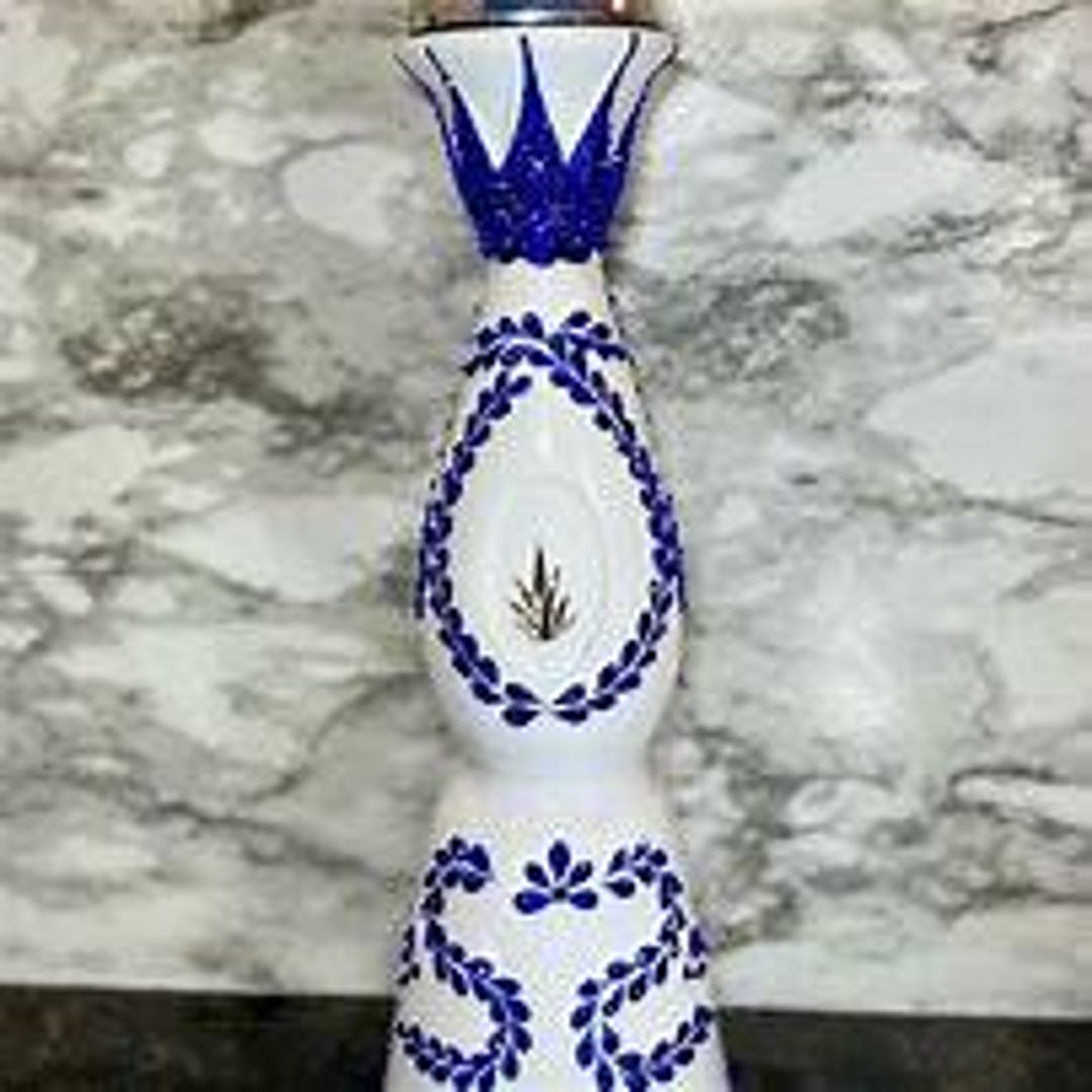 2024 Clase Azule Reposado White and Blue Bottle for Upcycling, Crafting ...