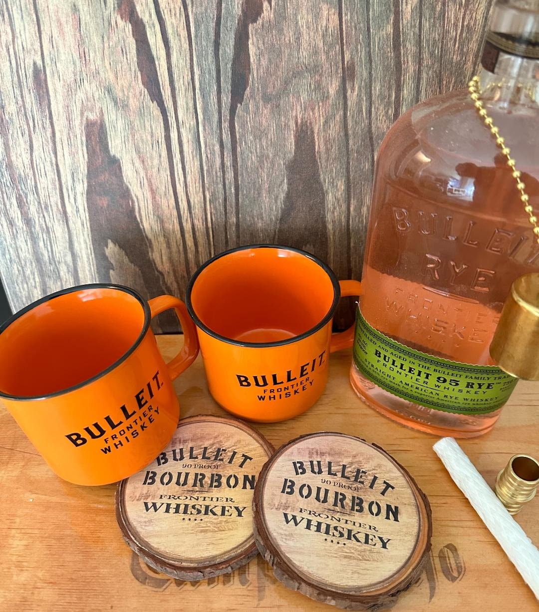 Bulliet Tiki Torch Table Top Bulliet Rye Tiki Torch 2 Coasters 2 ...