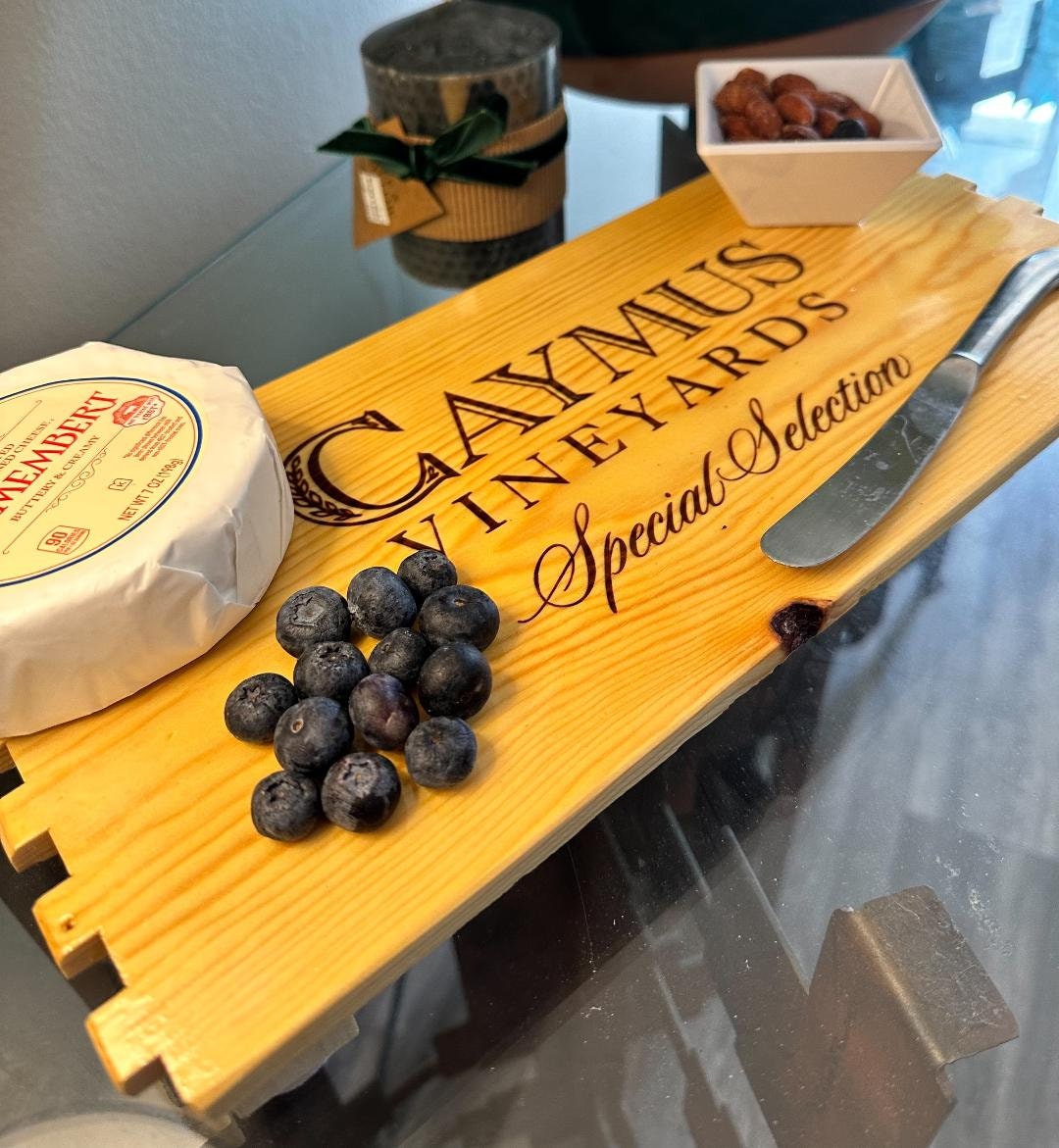 Upcyled Caymus Special Wine Box Charcuterie Board - Made From Caymus ...