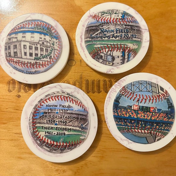 Detroit Stadium Coaster - Etsy