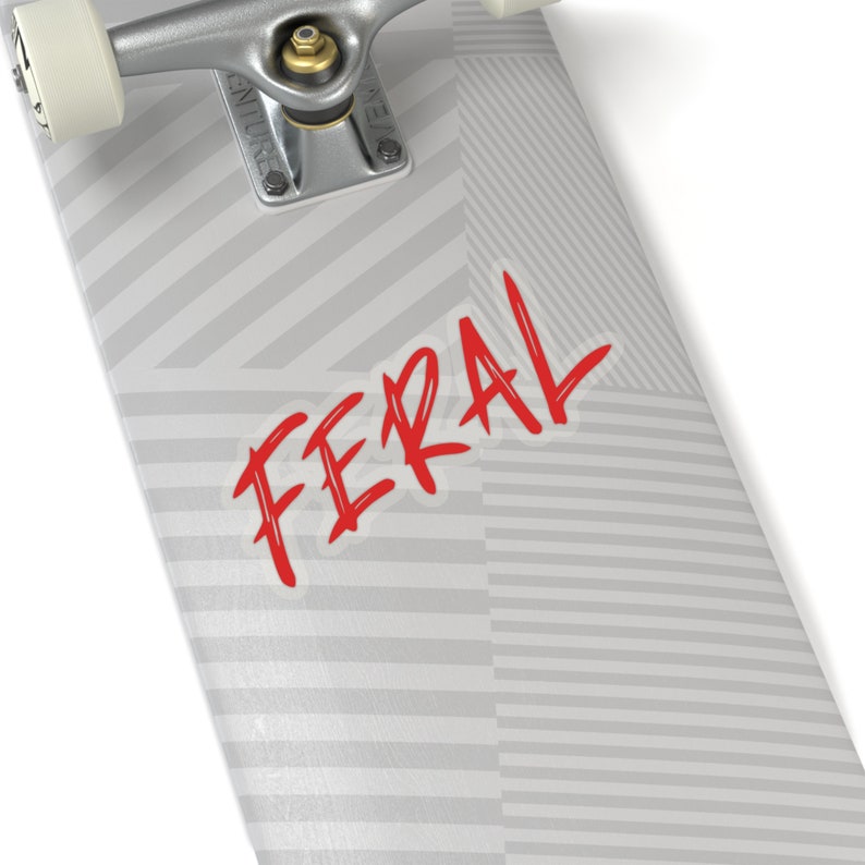 FERAL Vinyl Stickers in Multiple Sizes, White and Transparent ...