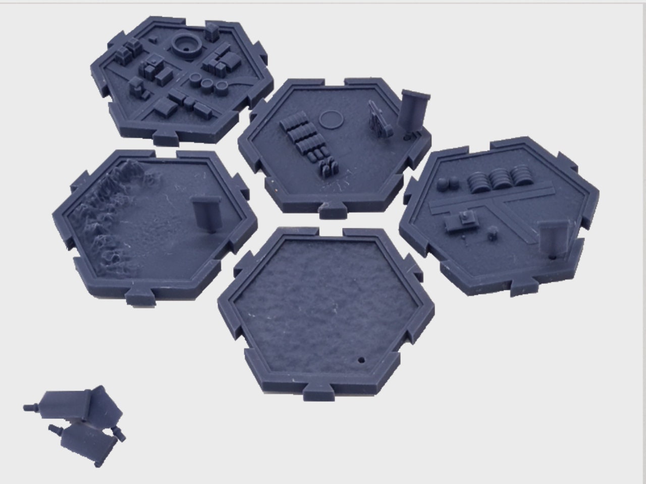 3D Printed Modern Wargaming Hex Tiles - Set of 30 Tiles for Tabletop ...