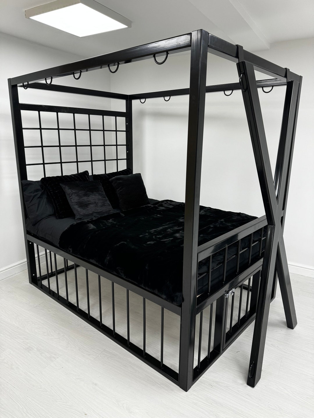 Luxury 4 Poster Steel Bondage Bed - Etsy UK