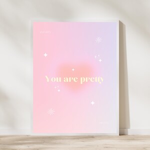 Seventeen Pretty U Wall Print, Aesthetic Kpop Decor, Song Lyric Wall ...