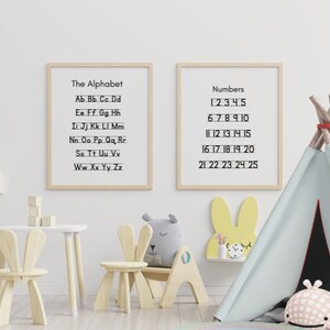 ALPHABET PRINTABLE, Alphabet Print, Classroom Art, Homeschool Art ...