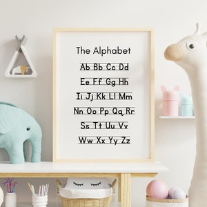 NUMBERS & ALPHABET PRINTABLE Bundle, Classroom Art, Homeschool Art ...