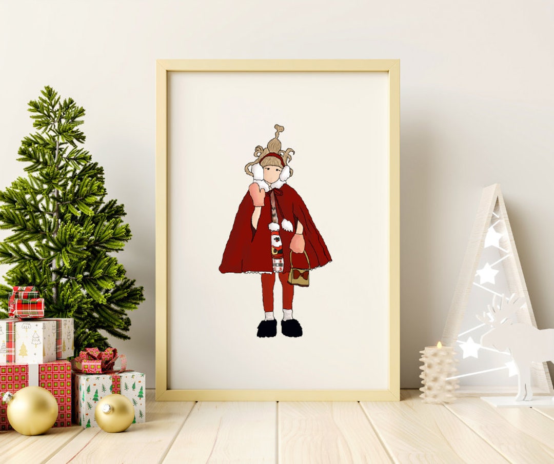 Cindy Lou Printable, Printable Wall Art, Christmas Printable, Christmas ...