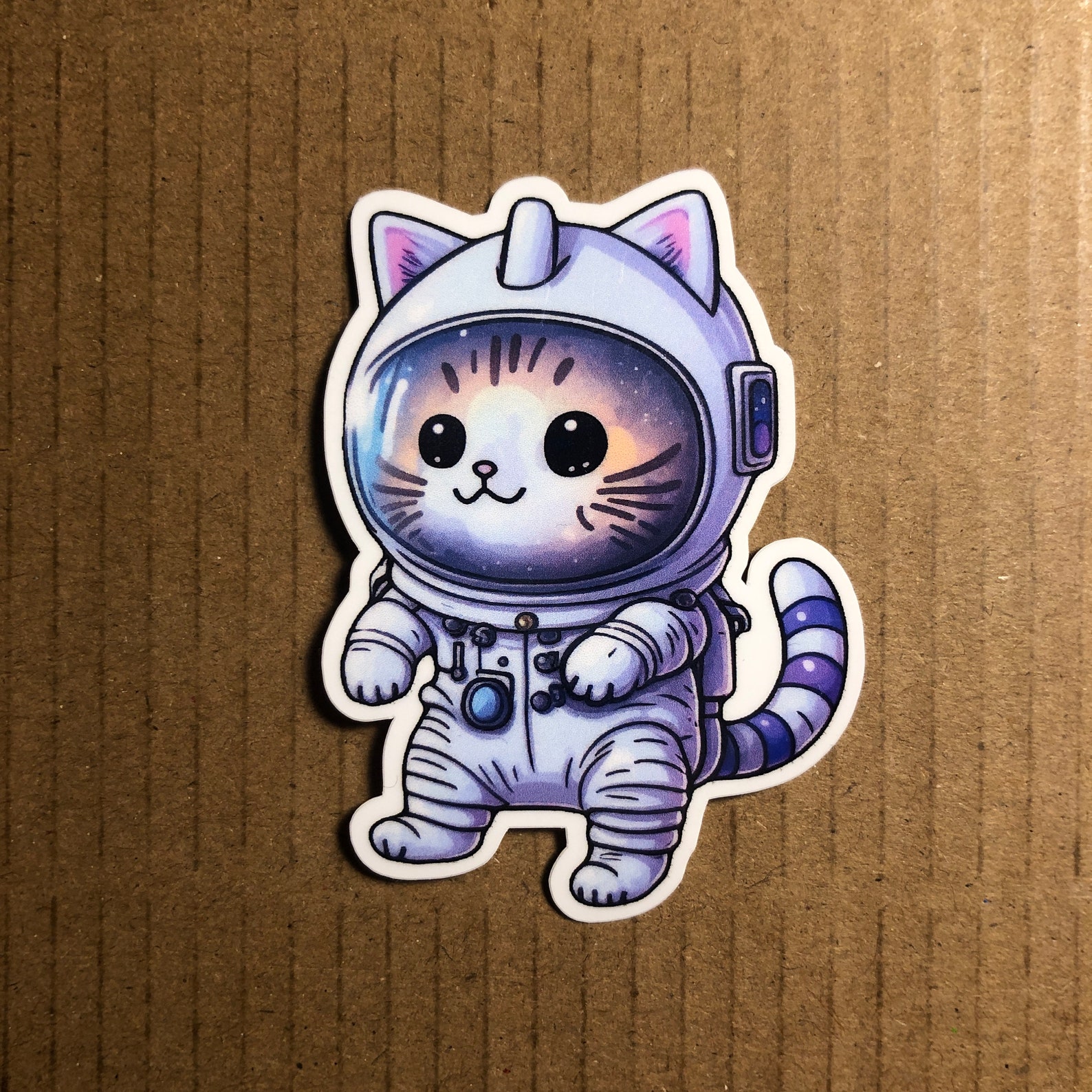 Astronaut Cat Sticker, Cute Sticker, Vinyl Sticker - Etsy