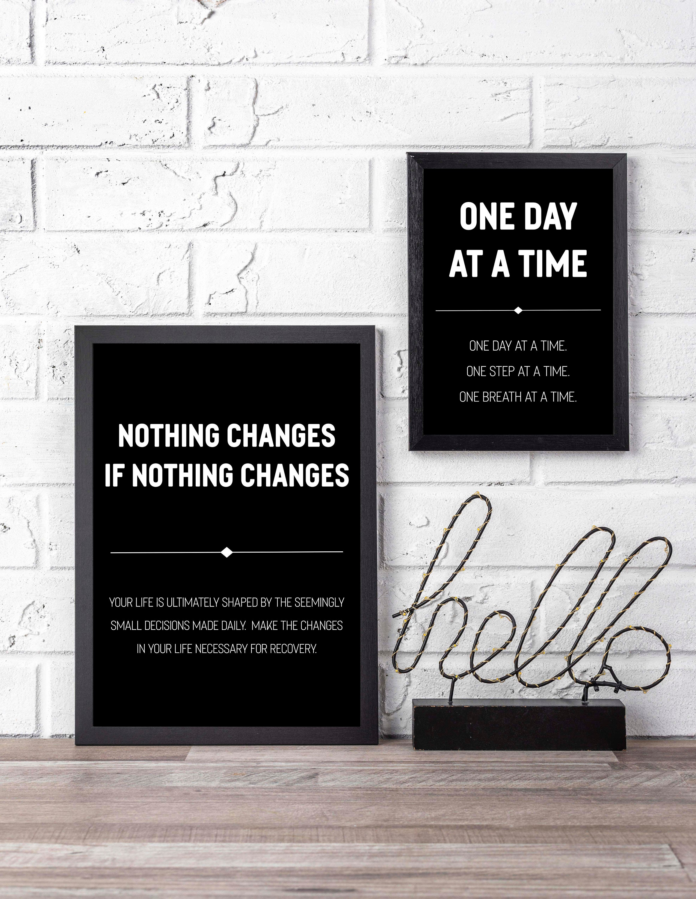 Sobriety Wall Art, Sobriety Gifts, AA Gifts, 12 Steps, Encouragement ...