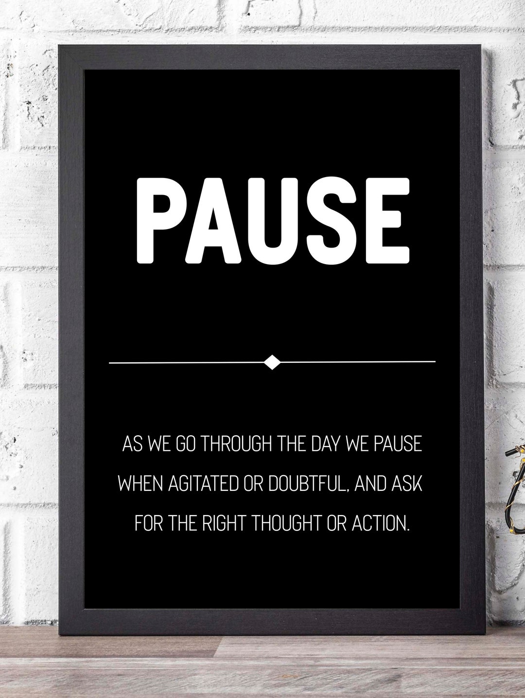 Sobriety Wall Art, Sobriety Gifts, AA Gifts, 12 Steps, Encouragement ...