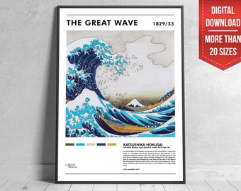 Great Wave Poster - Etsy