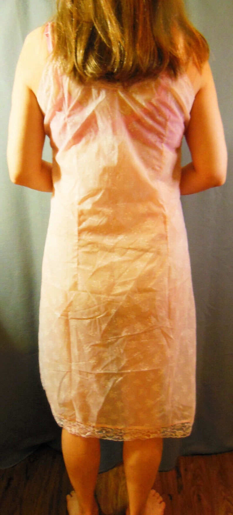 Dreamy Incredibly Sheer Pink Light Weight Slippery Fabric Lacy ...