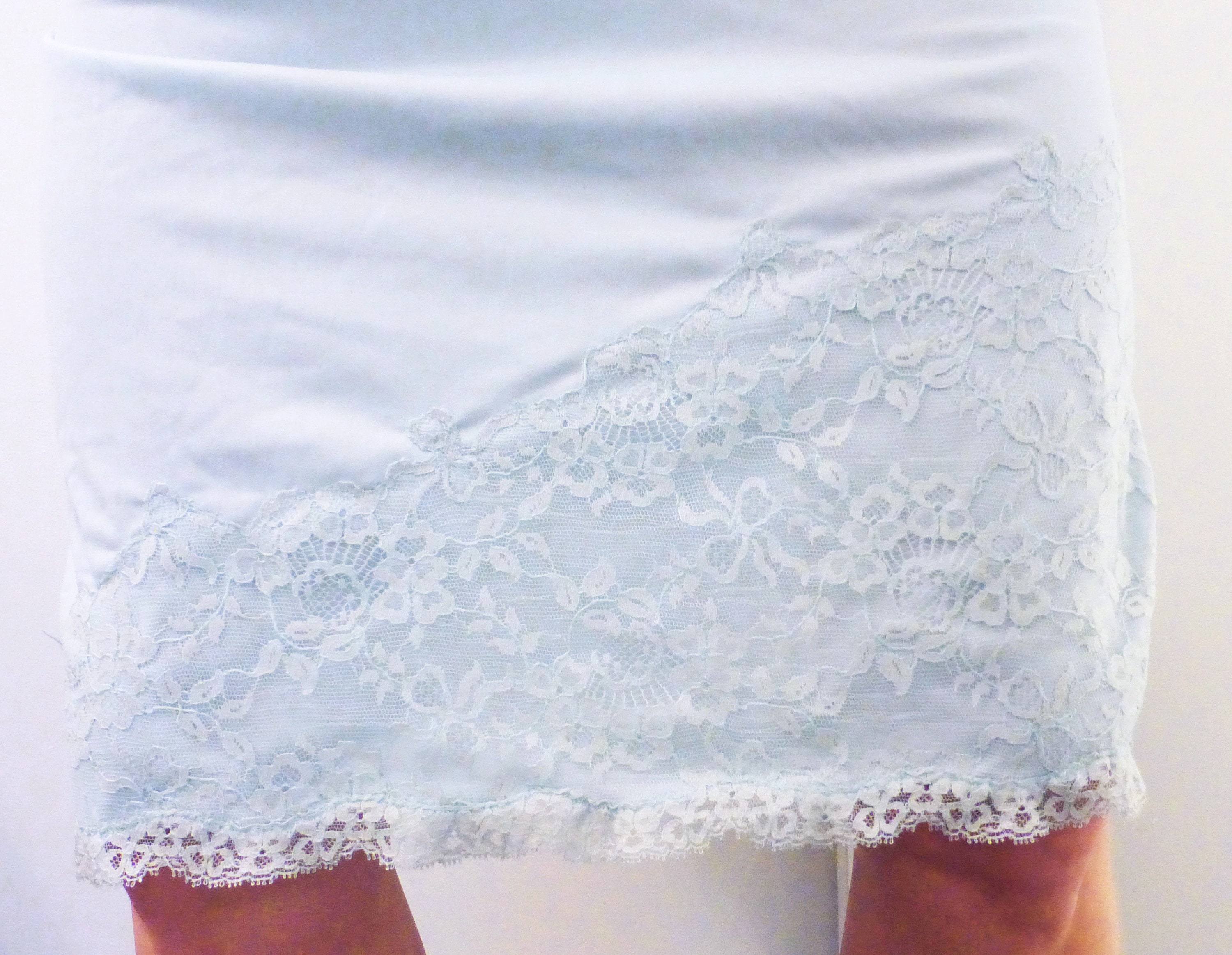 1950s Gorgeous Van Raalte Slippery Satiny Nylon Mega-lacy WIDE Lace Hem ...