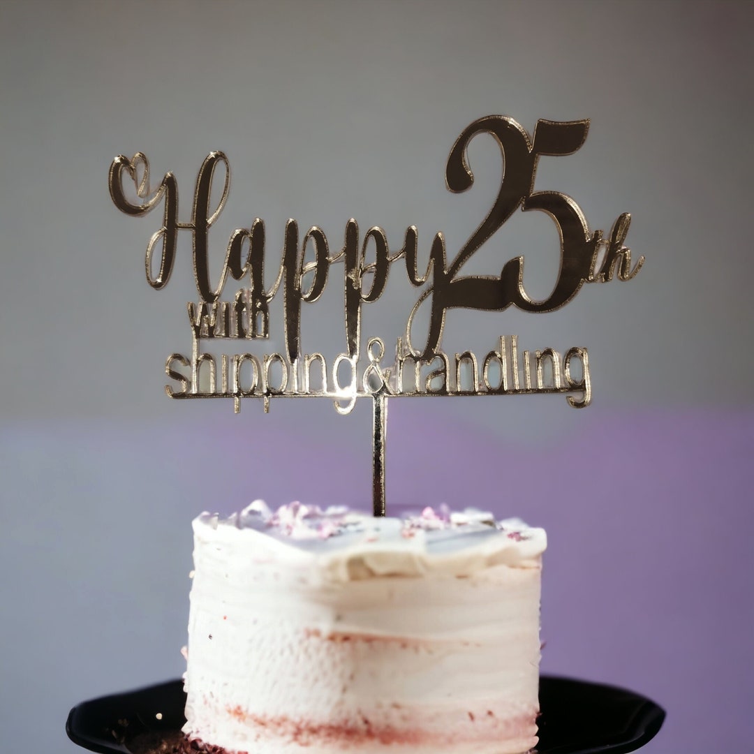 Custom Personalized Birthday Cake Topper, Name, Anniversary, Monogram ...