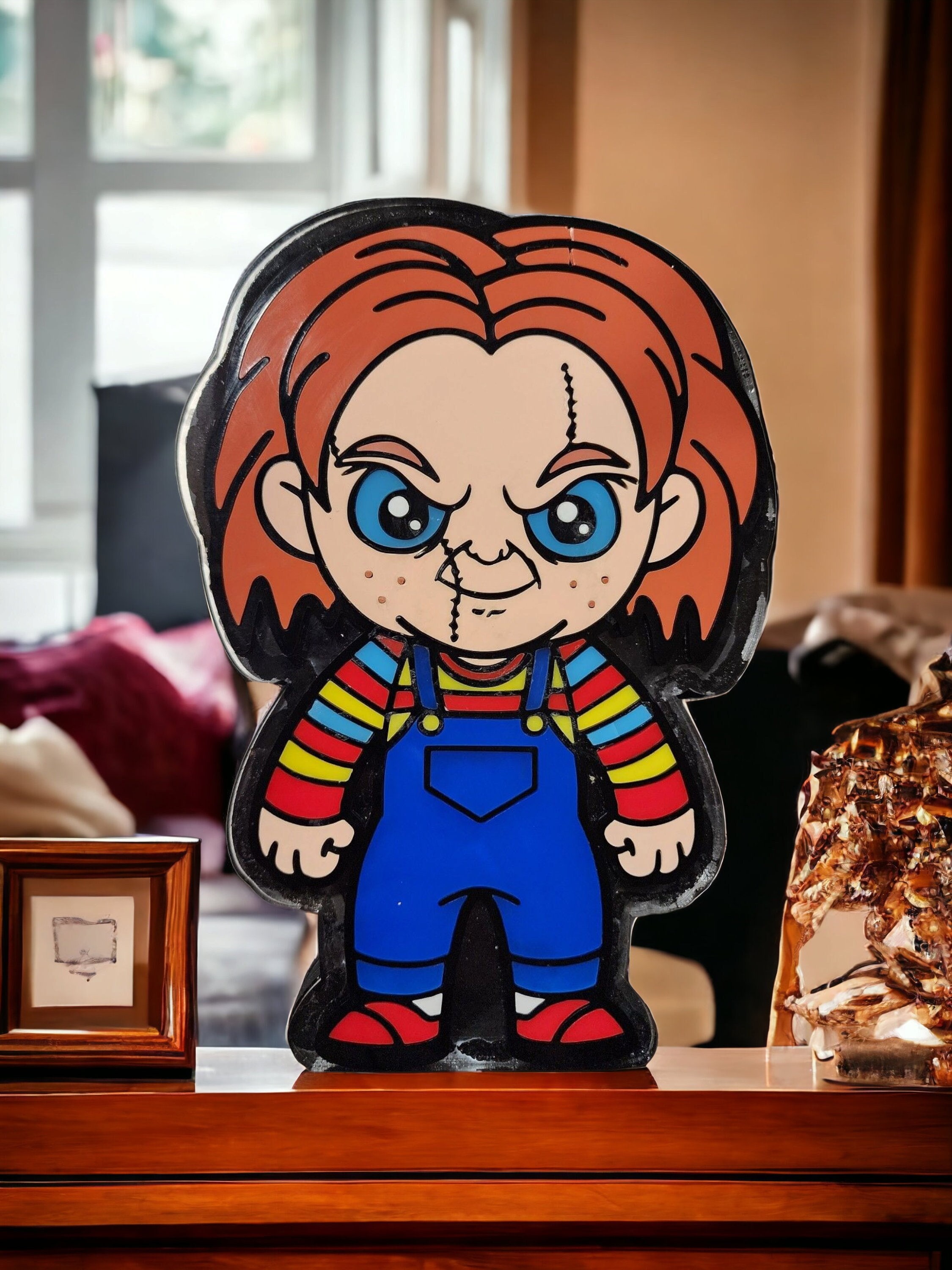 Chibi Chucky Piggy Bank Chibi Horror Character Piggy Bank/figure/light ...