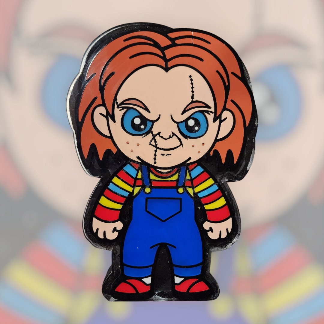 Chibi Chucky Piggy Bank Chibi Horror Character Piggy Bank/figure/light ...